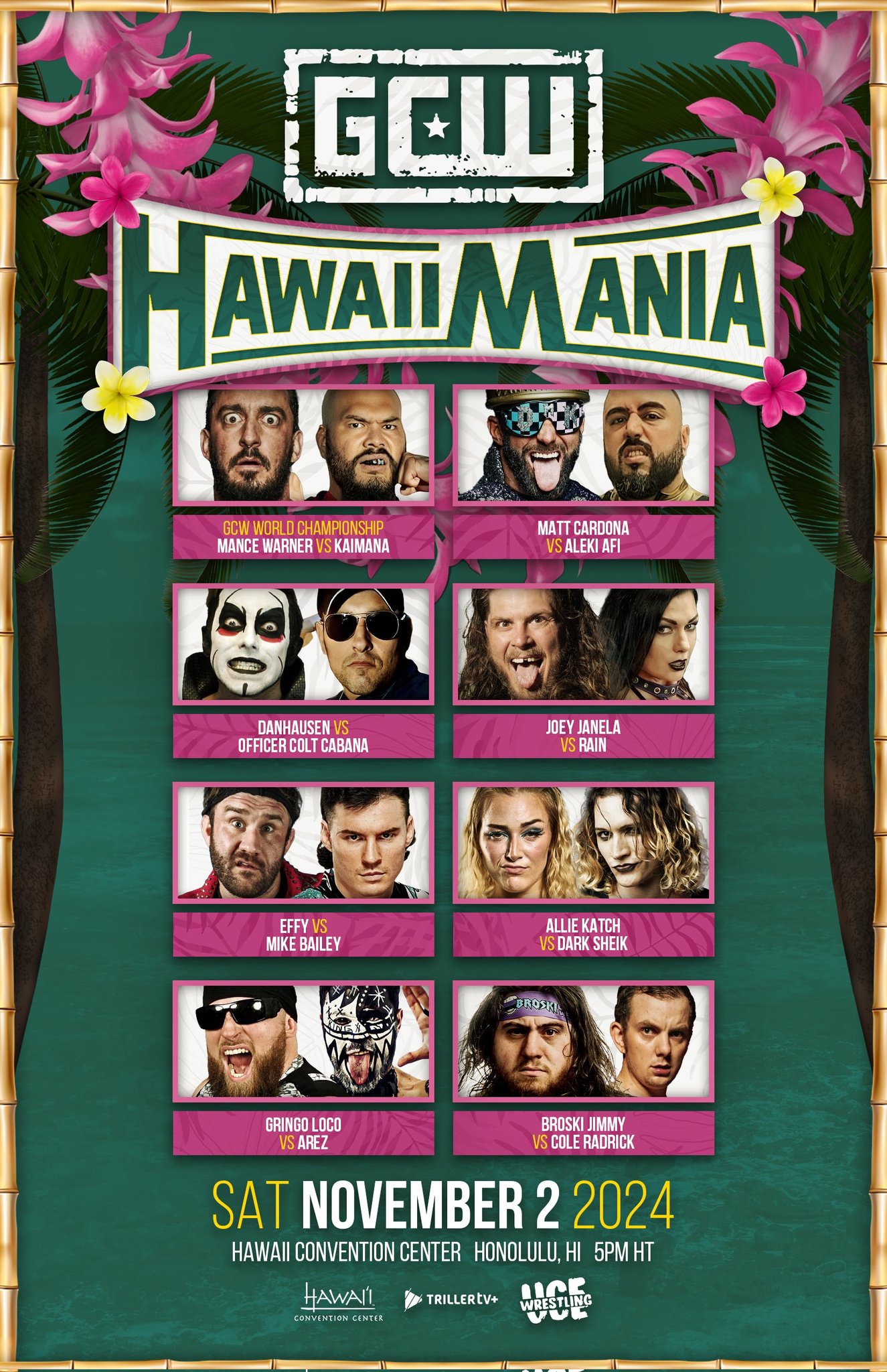Game Changer Wrestling 11/2/2024 GCW HawaiiMania Results – PWPonderings