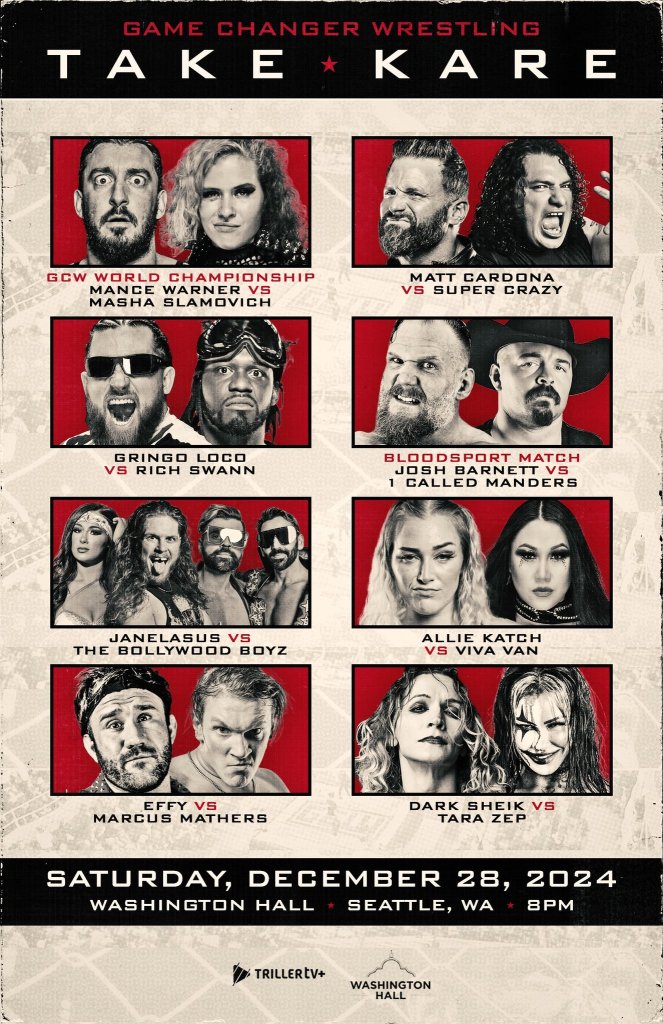 Game Changer Wrestling 12/28/2024 GCW Take Kare Results – PWPonderings
