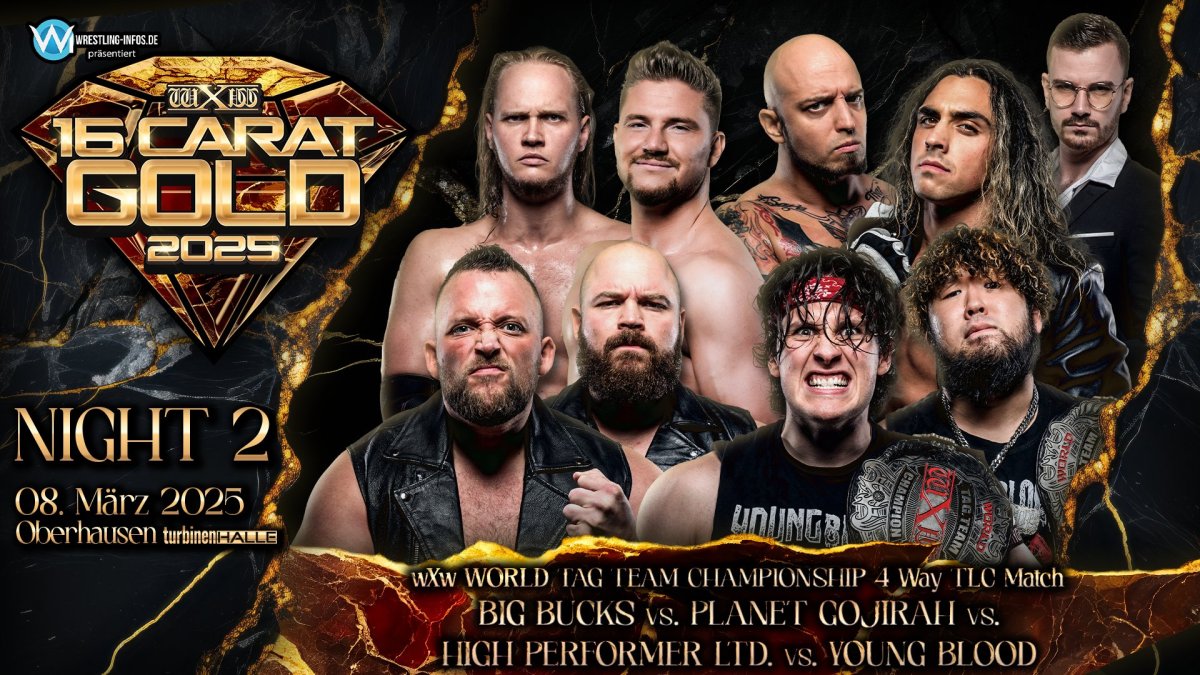 wXw 3/8/2025 16 Carat Gold 2025 Night 2 Results – PWPonderings